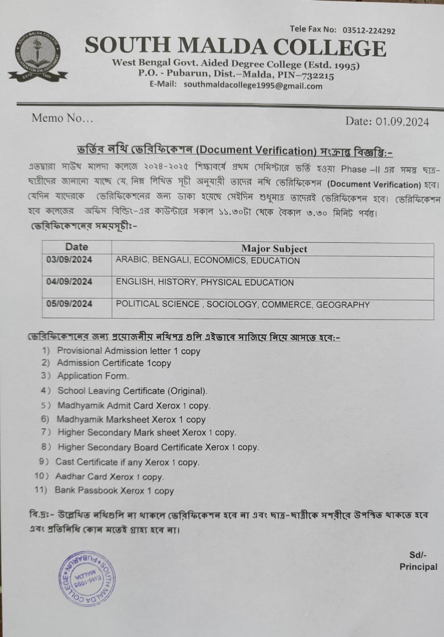 - South Malda College